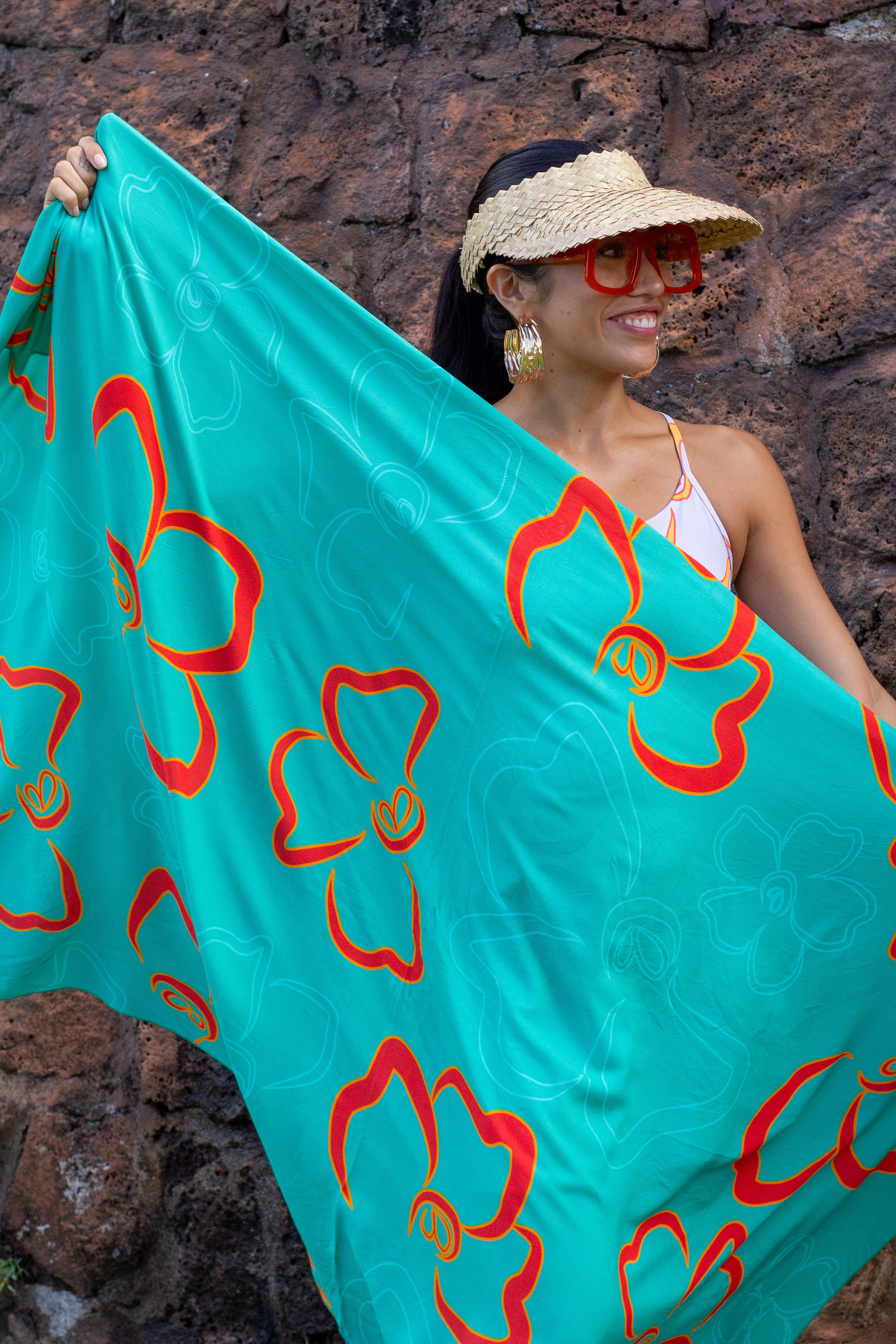 Pareo in Aqua Kenikenialoha – Keha Hawaiʻi